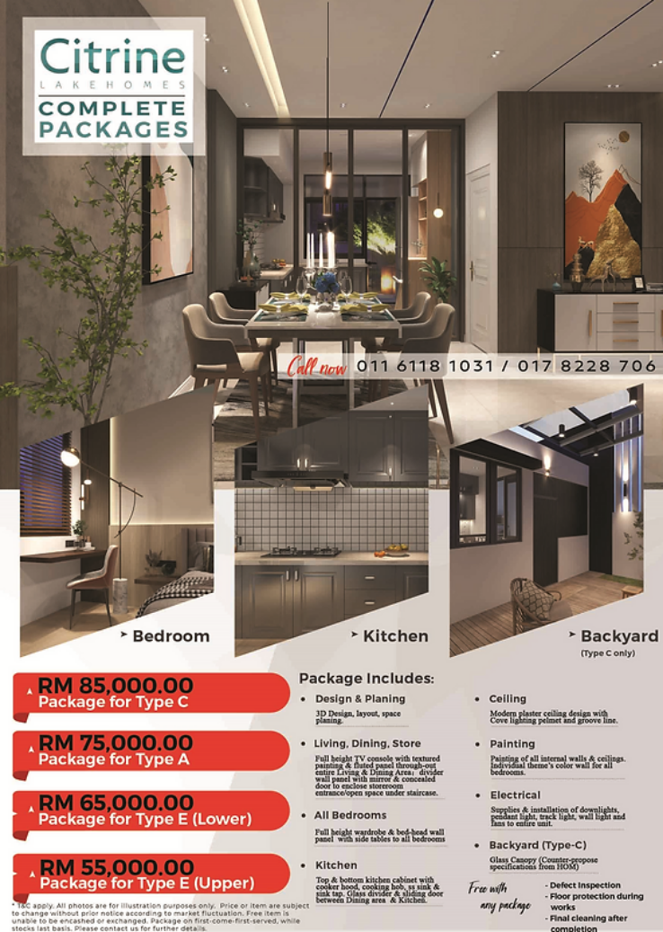 Sunway Citrine Lakehomes Type A - Archicraft Interior Design